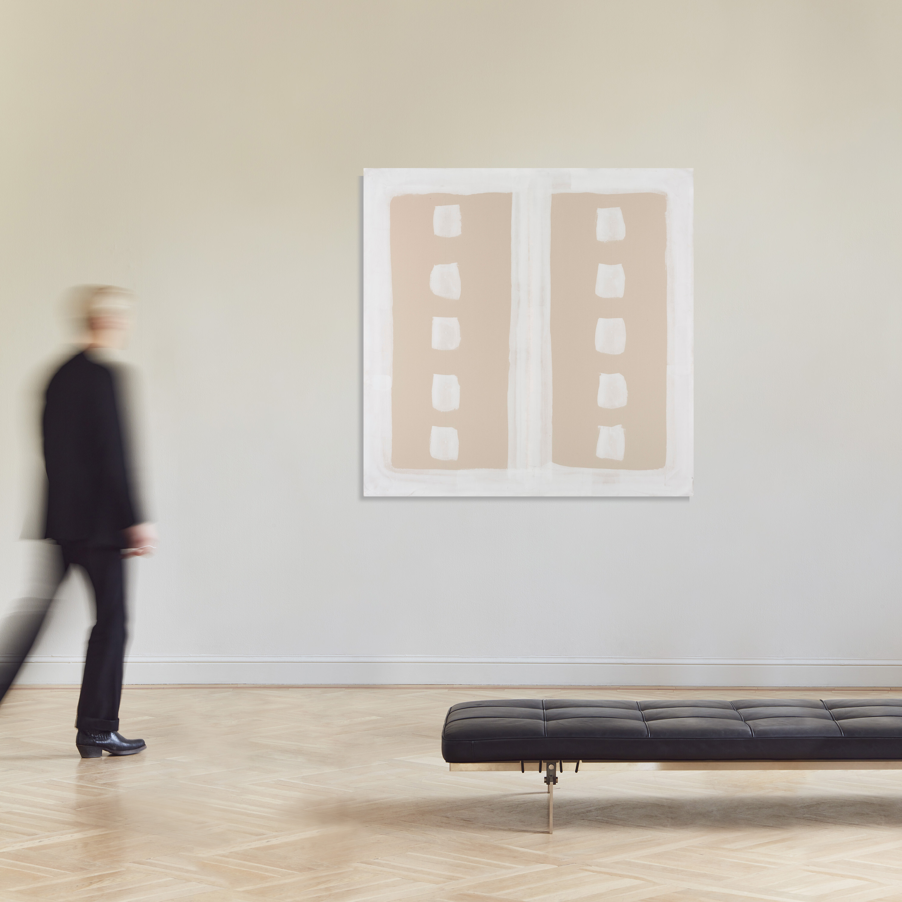 Clay Ketter, "White over grey wall painting". - Bukowskis